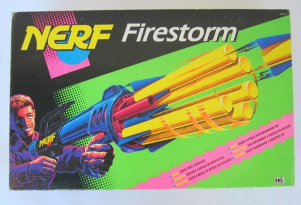 Vintage 1993 NERF Firestorm Kenner Soft Dart Safe Toy Gun for sale ...