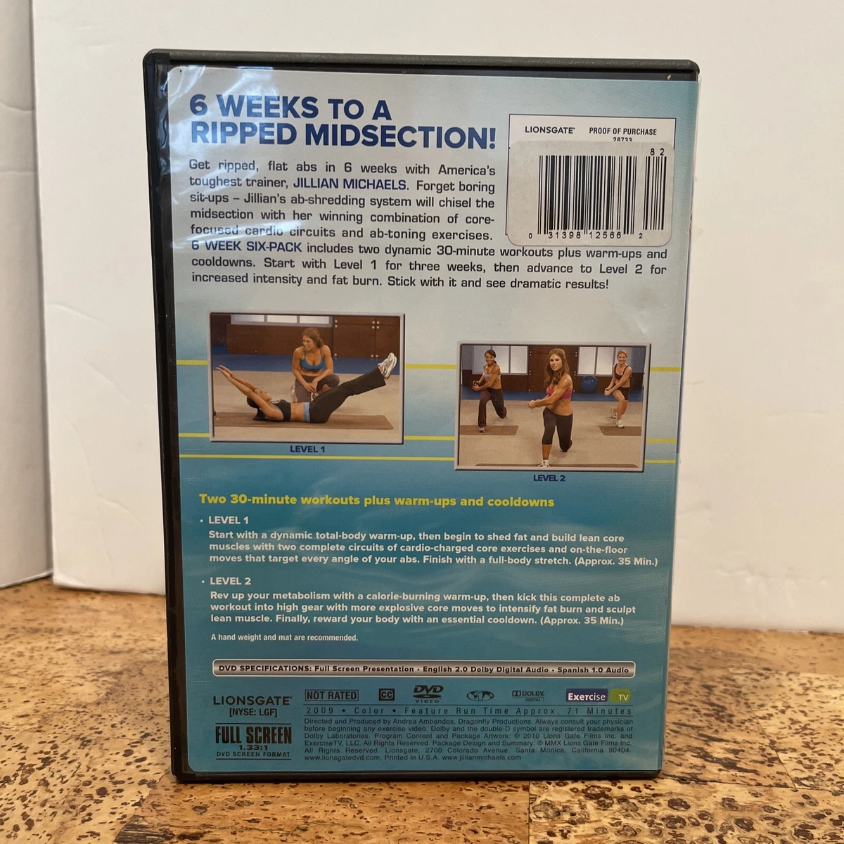 Jillian Michaels 6 Week Six Pack Results