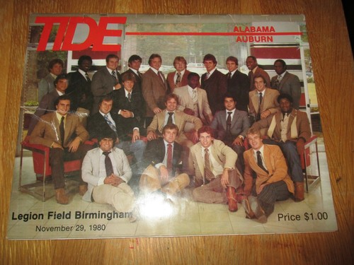 Vintage 1980 Auburn Tigers v. Alabama football program - Major Ogilvie ...