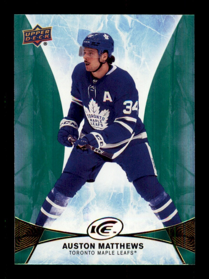 2020-21 Upper Deck Ice Green #13 Auston Matthews | eBay