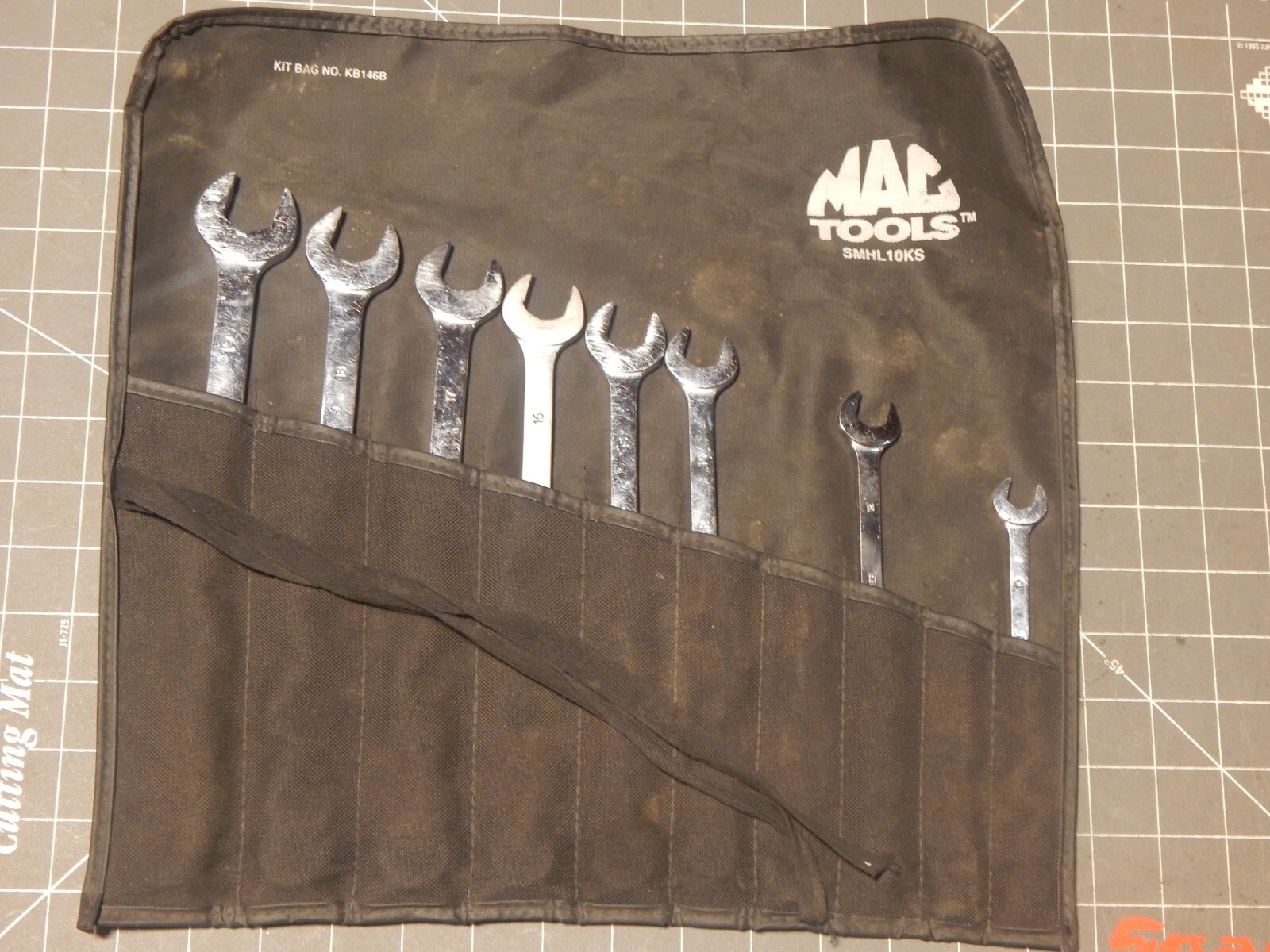 Mac 8Pc OF 10Pc Metric Long Knuckle Saver Combo Wrench Set 10MM 19MM ...