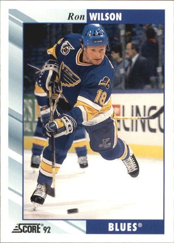 1992-93 Score Blues Hockey Card #365 Ron Wilson | eBay