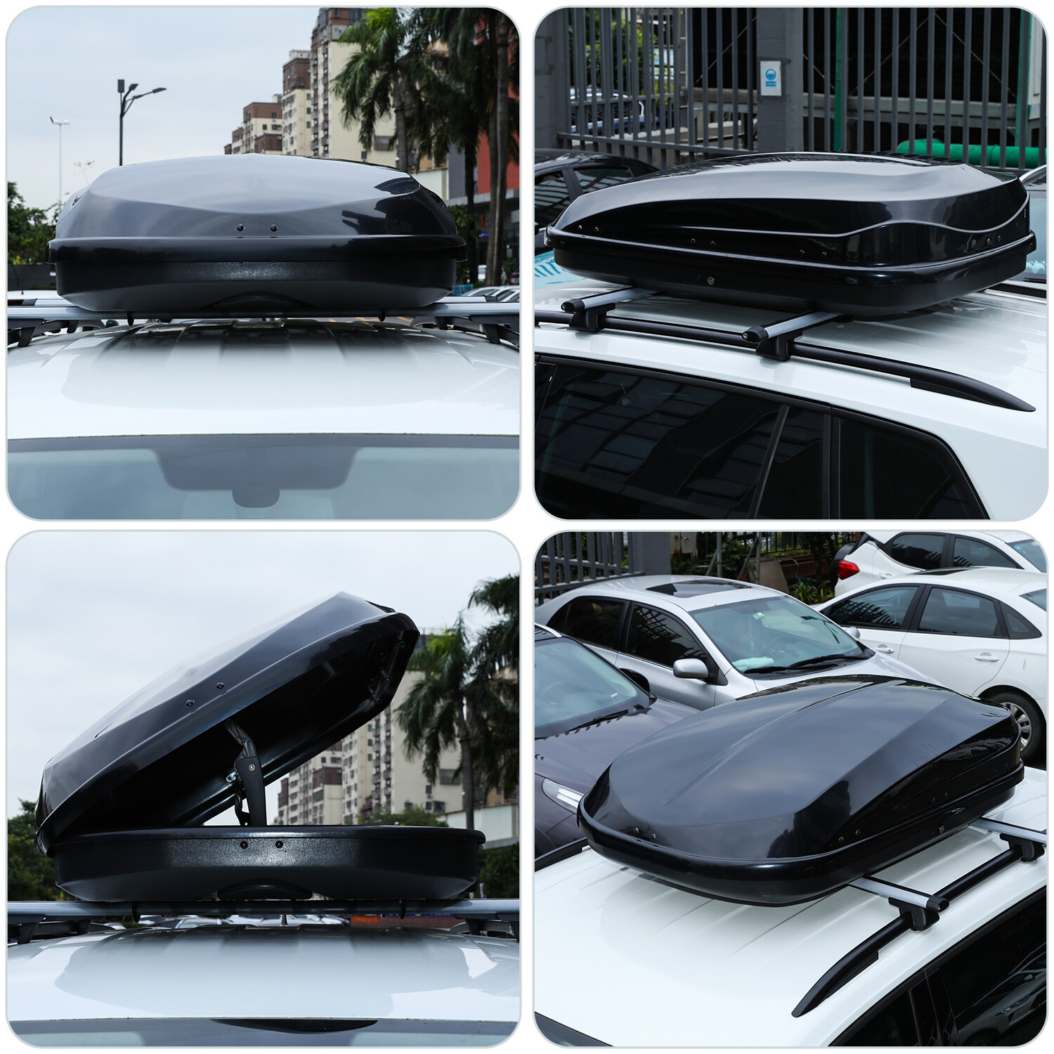 Car Roof Top Box 400 Litre Gloss Black NEW IN STOCK UPGRADED PCS 24H ...