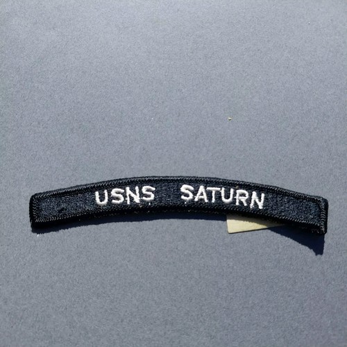 USNS Saturn Ship Naval Navy Tab Rocker Ribbon 5" Patch | eBay