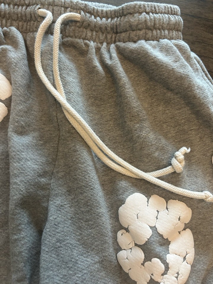 DENIM TEARS Grey Puff Print Sweat pants Size Medium | eBay
