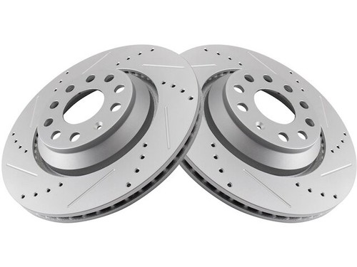 For 2018-2022 Volkswagen Atlas Brake Rotor Set Rear 43493HQRG 2019 2020 ...