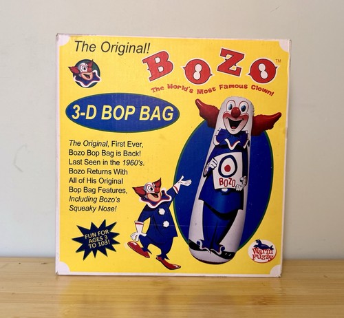 Original Inflatable Bozo The Clown Punching 3-D Bop Bag 46" Inch NEW | eBay