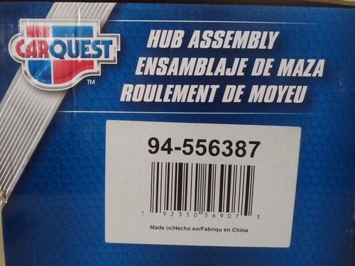 CARQUEST 94-556387 Hub Assembly New In Box For Ram 2500 3500 Read Add ...