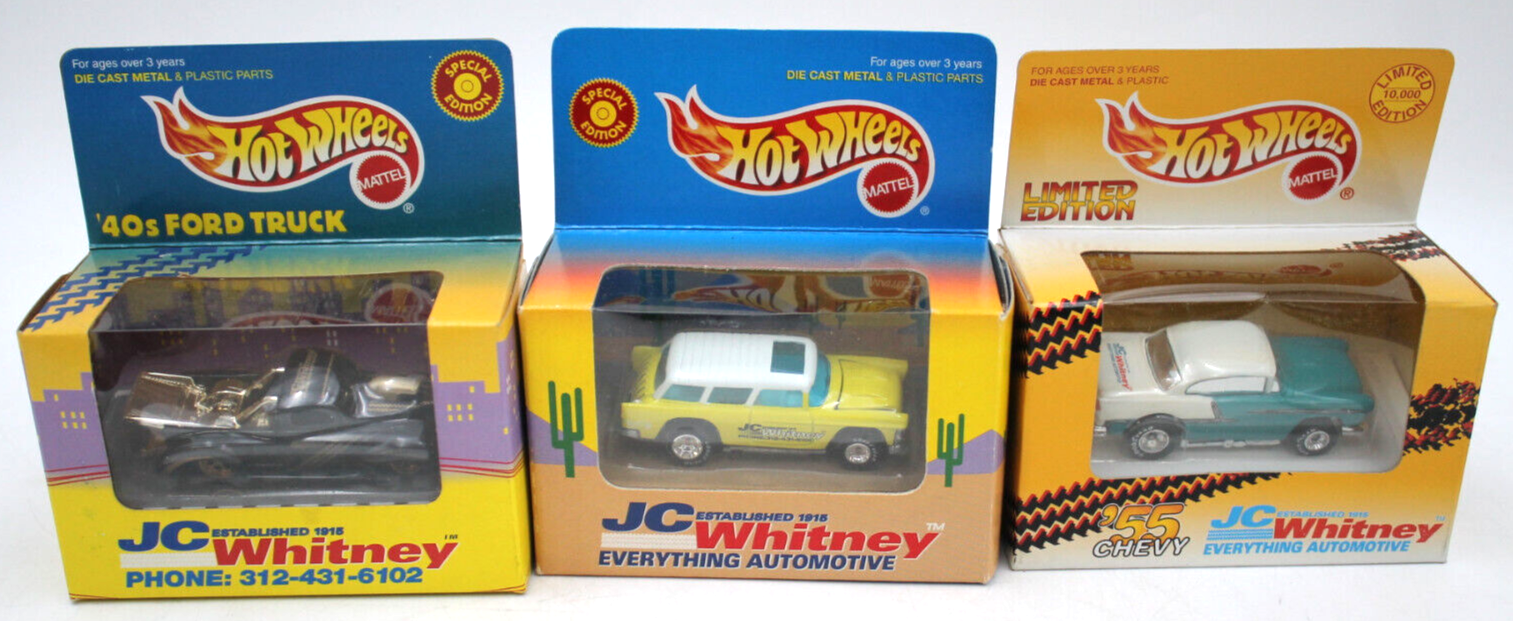9pc 1996 1999 JC Whitney Hot Wheels Die-cast Cars Trucks Ford Chevy ...