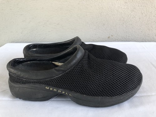Merrell Primo Breeze II Black Women US 10 Slides Open Heel Mules Tennis ...