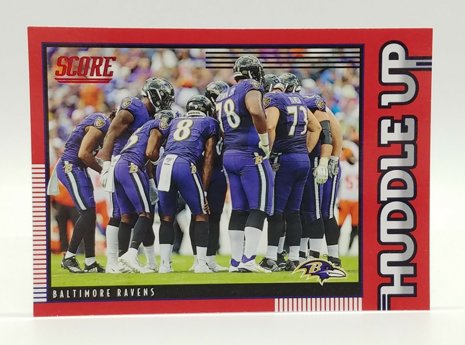 2020 Score Baltimore Ravens Red Parallel Huddle Up #HDL-BAL 🔥🔥 | eBay