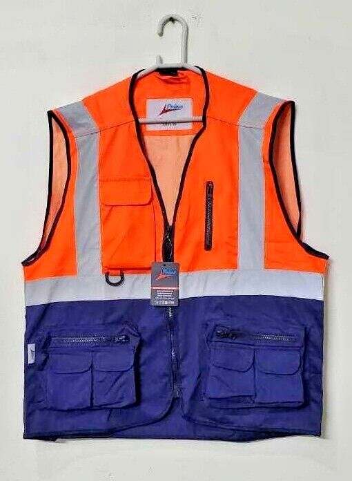 Mens Multi Pocket Utility Cargo Cotton Vest Fishing Travelling Hiking ...