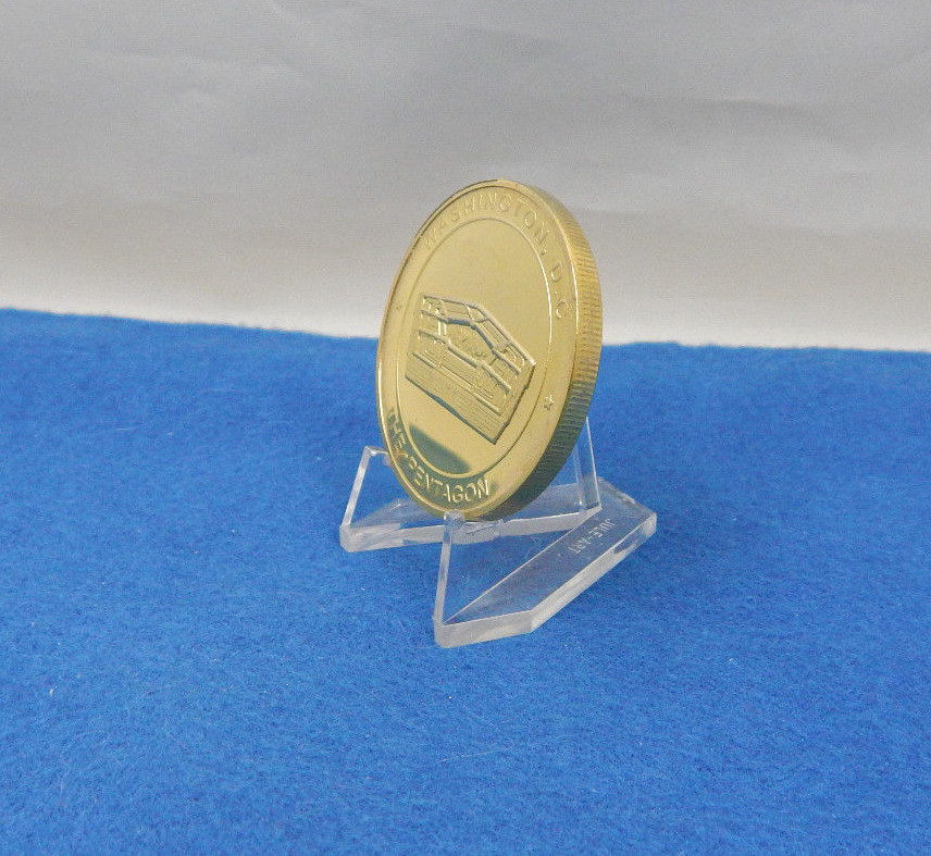 THE PENTAGON WASHINGTON D.C. CHALLENGE COIN IN BEAUTIFUL 22KT GOLD ...