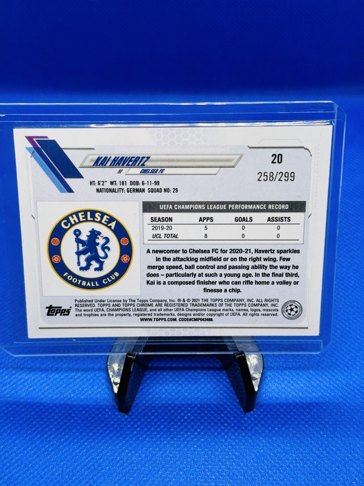 2020-21 Topps Uefa Fc Kai Havertz Base Yellow Mini-Diamond /299 | eBay