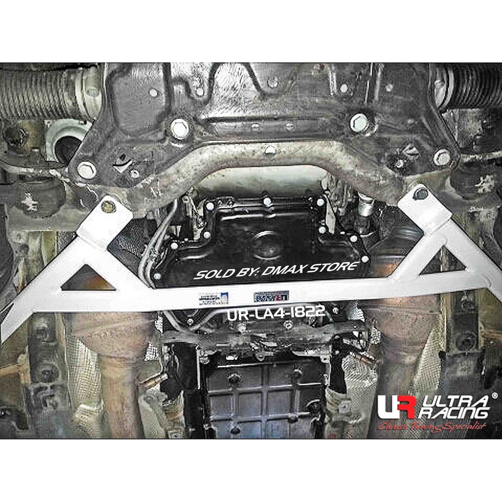 MERCEDES C63 AMG W204 C-CLASS 2008-2014 ULTRA RACING 4 PTS FRONT LOWER ...