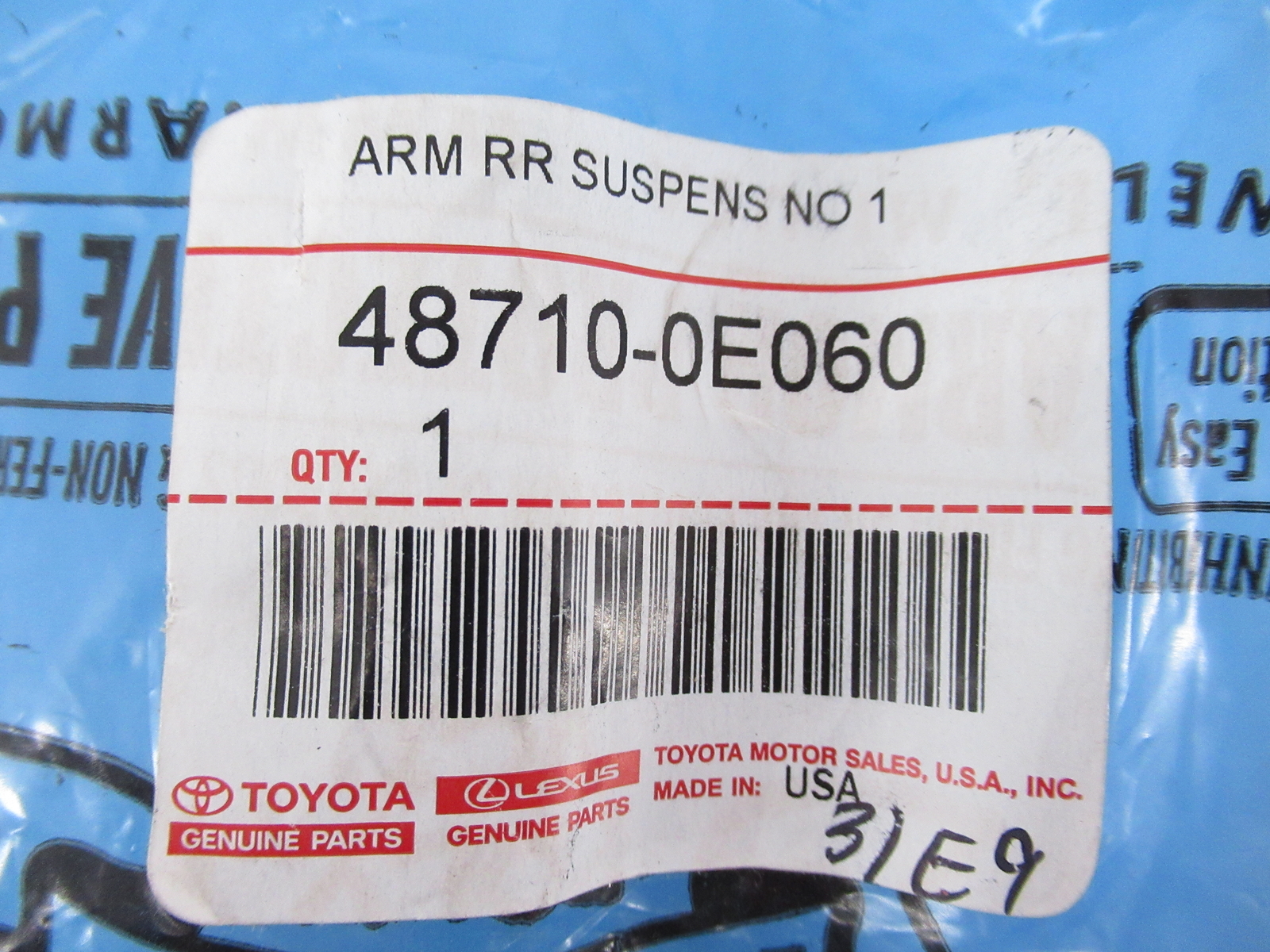 Genuine OEM Toyota 48710-0E060 Rear Lateral Arm 2015-2019 Highlander | eBay