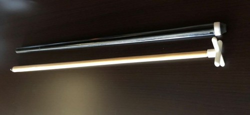 2 x 2-Piece Economic Pool Assist Cue with X head - 57" for Billiard ...