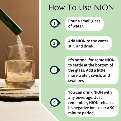 NION Electrolyte Powder | Negative Ion Hydration Packets | No Sugar ...