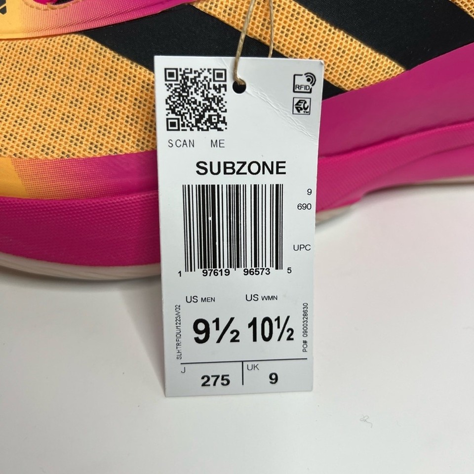 NWT adidas Subzone Shoes Women 10.5 Men 9.5 Hazy Orange/Core Black ...