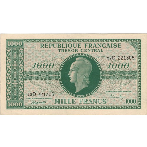 France, 1000 Francs, Marianne, 1945, SUP+, Fayette:VF13.2, KM:107 | eBay