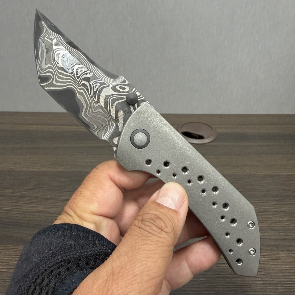 Fernando Medina Spitfire Custom Titanium Knife Chad Nichols San Mai ...