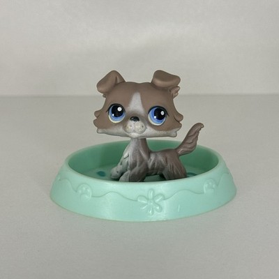 🧸 Authentic Petshop grey collie • LPS Littlest Pet Shop #67 hasbro rare ...