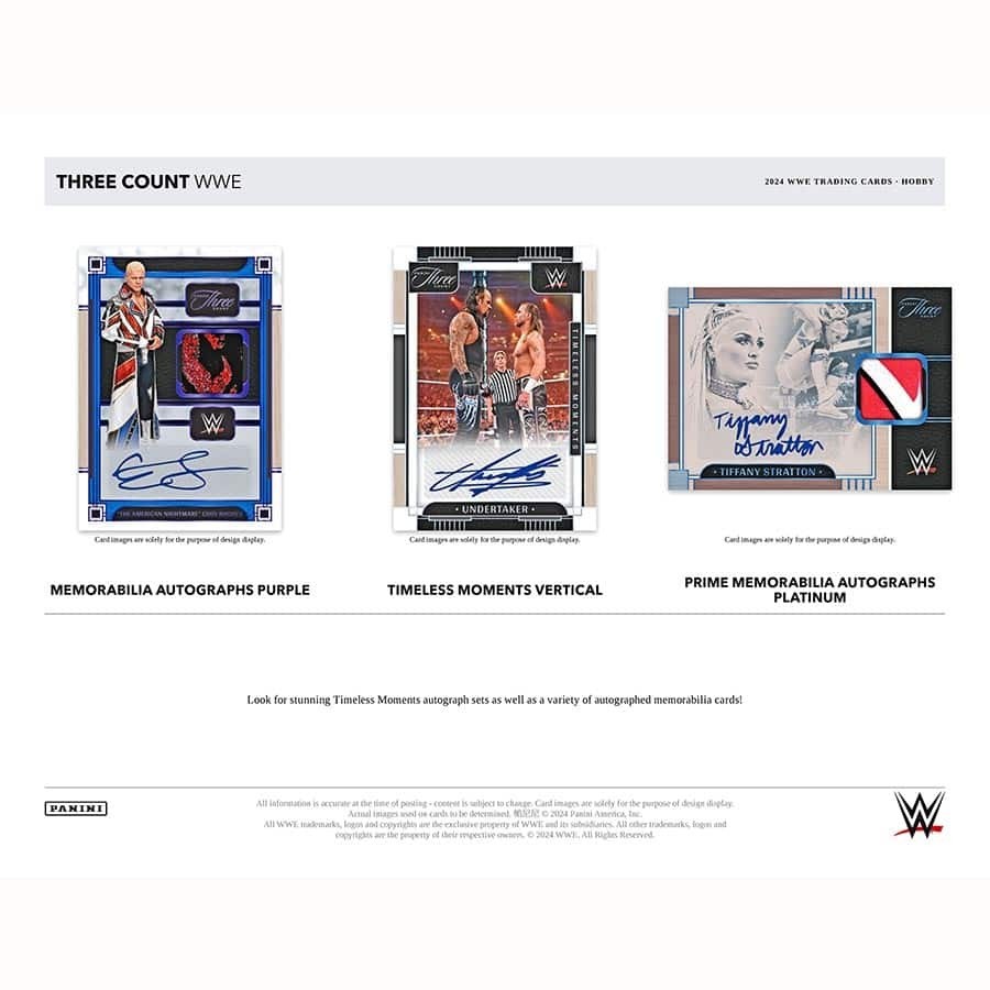 2024 Panini Three Count WWE Hobby Box FACTORY SEALED New 24PAWWETC | eBay