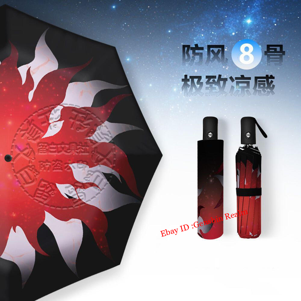 Anime Honkai: Star Rail Evernight Cosplay Folding Umbrella Sun & Rain ...
