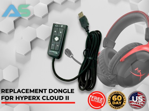 Kingston HyperX Cloud II USB Sound Card 7.1 Surround Sound PC/PS4/XBOX ...