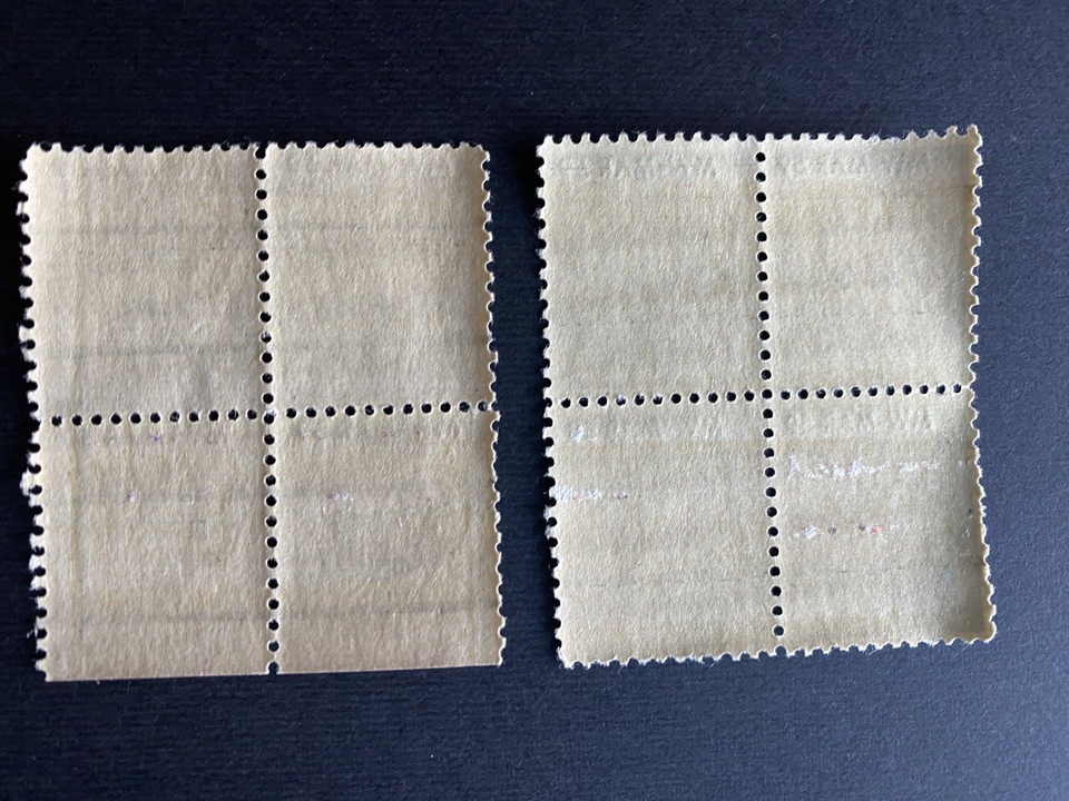 Sc# 810, 812 Monroe, Jackson block of 4 Precancel Montgomery Ward NHOG ...