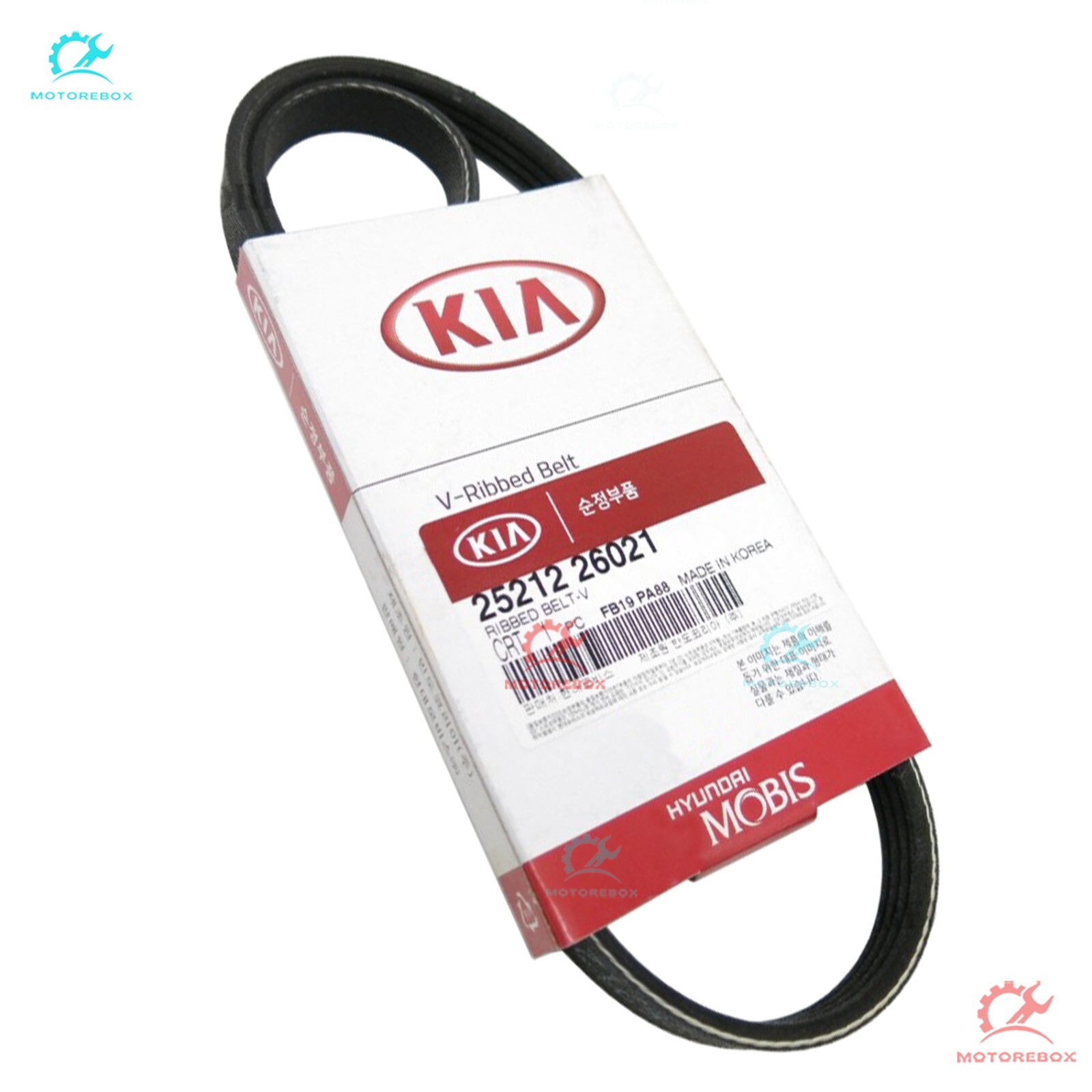 Genuine Water Pump Alternator Serpentine Fan Belt Rio5 Accent Rio ...