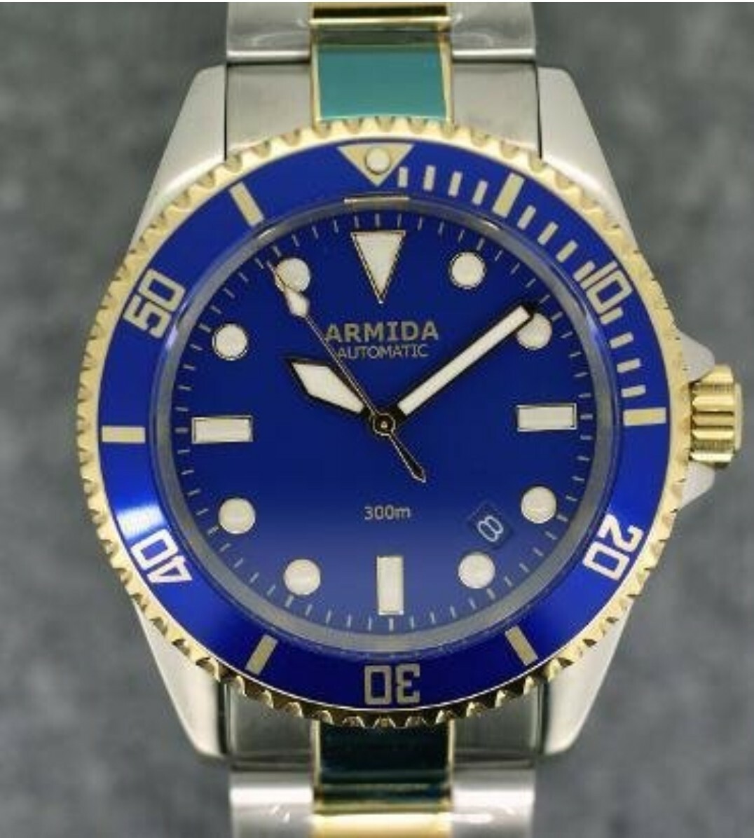 Armida A2 Dive Watch Two Tone Blue Shipped from USA | eBay