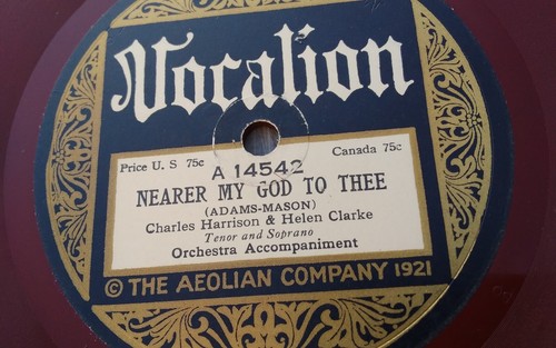Charles Harrison & Helen Clarke 78rpm Single 10-inch Vocalion Records ...