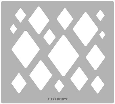 Diamond Master Art Tool - Metal Diamond Template for Isometric Drawing ...