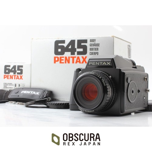 [NEAR MINT BOX] Pentax 645 Film Camera SMC A 75mm F2.8 Lens 120 Film ...