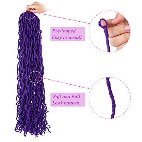 36 Inch New Faux Locs Crochet Hair 6 Packs/Lot 36 Inch (Pack of 6 ...
