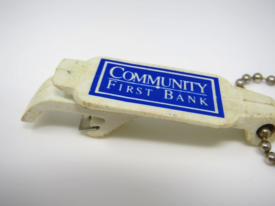 Community First Bank Keychain Bottle Opener | eBay