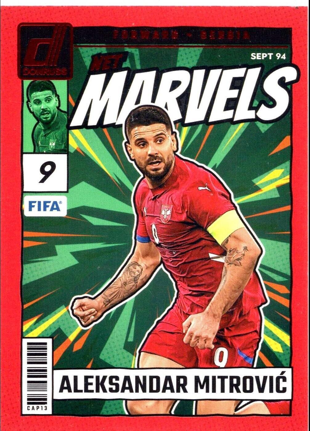 2024-25 Panini Donruss Fifa - Net Marvels Aleksandar Mitrovic #3 Red ...