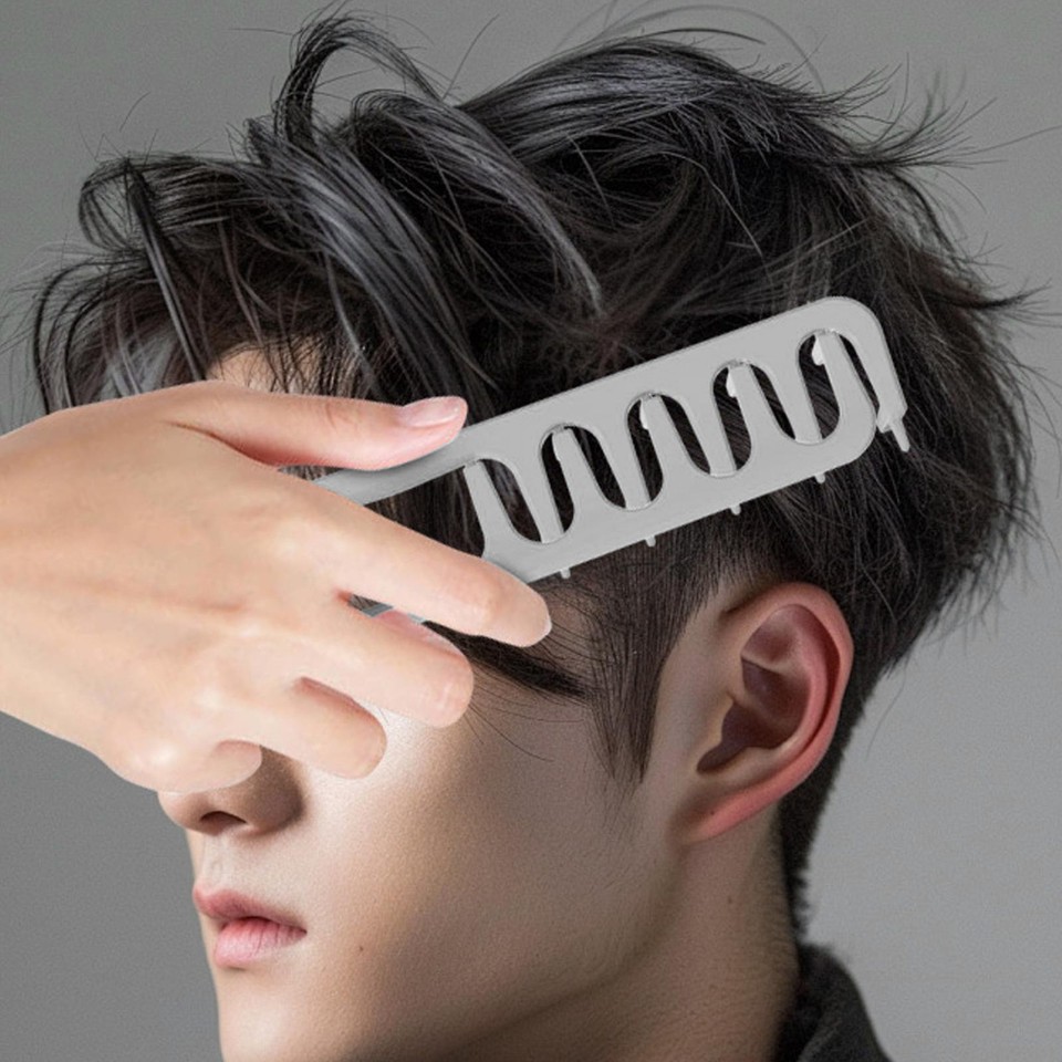Men's Wide Tooth Hair Comb For Curly Hair Roots Volumizing Styling ...