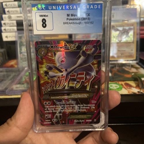 2015 CGC 8 M Mewtwo EX #160 Mega Full Art FA Pokemon TCG XY ...