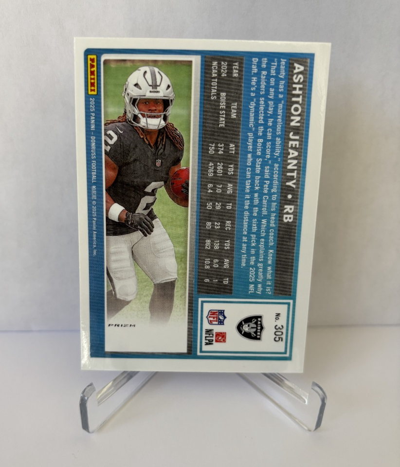 2025 Panini Donruss Optic Rated Rookie Red Pandora Prizm #305 Ashton ...