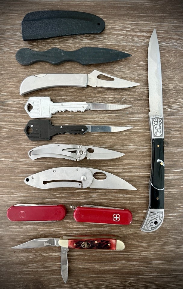 Lot Of 15 Folding Knives. TSA confiscated | eBay