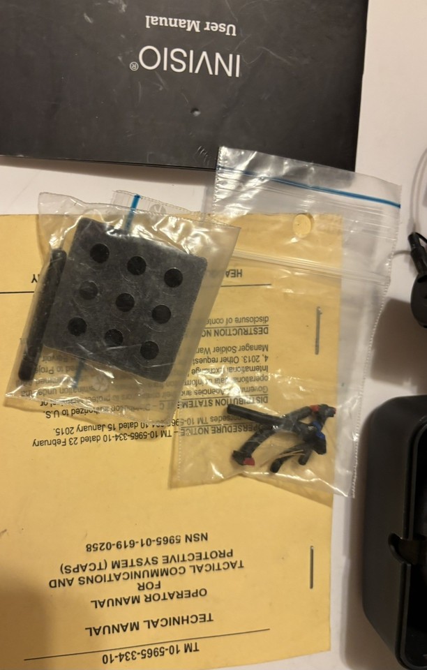 INVISIO X50 TCAPS Dual COMMS Kit With Digital In Ear X5 Headset Pouch ...