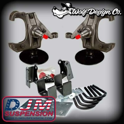1973-1987 C10 Square Body 3/5 Lowering Drop Spindles & Flip Kit DJM ...