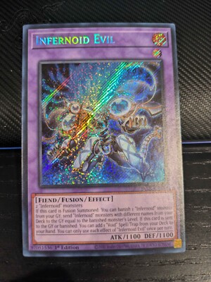YUGIOH x1 BLTR-EN013 INFERNOID EVIL - SECRET RARE 1st EDITION | eBay