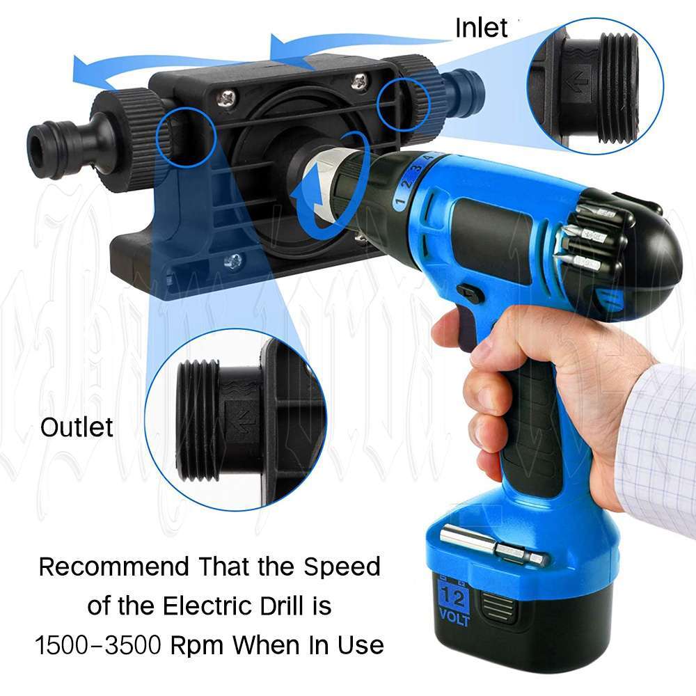 Electric Drill Pump Cordless Oil Fluid Pump Self Priming Transfer ...