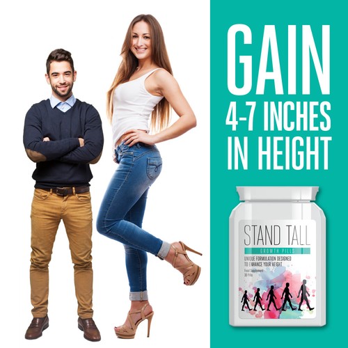 STAND TALL GROWTH PILLS – GET TALLER GAIN HEIGHT GET TALL HEIGHT ...