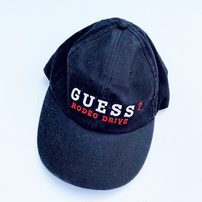 GUESS Rodeo Drive Black Baseball Dad Cap 100% Cotton Beverly Hills New ...