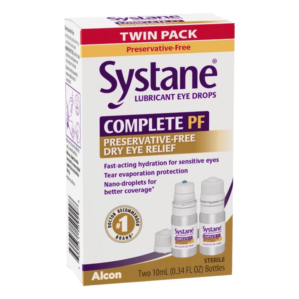 Lot of 10 TWIN PACKS: SYSTANE COMPLETE PF OPTIMAL DRY EYE RELIEF DROPS ...