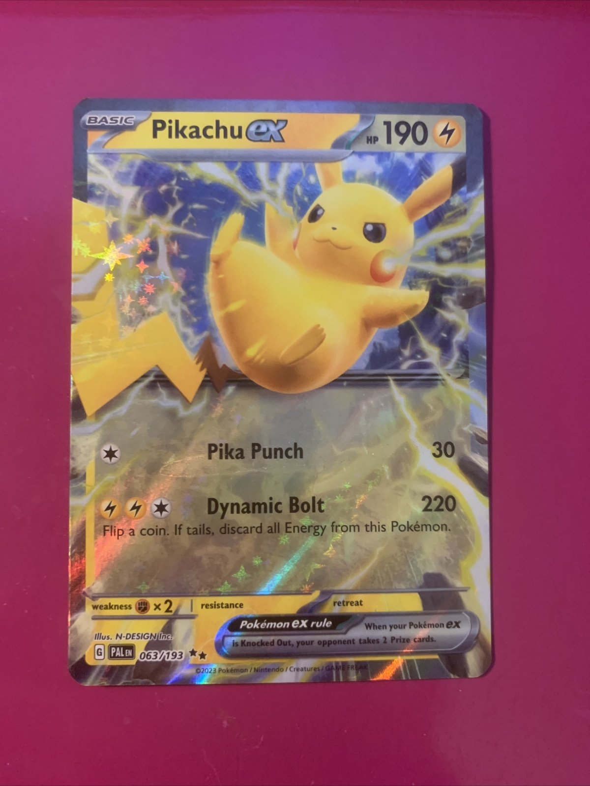 Pikachu Ex Card Full Art